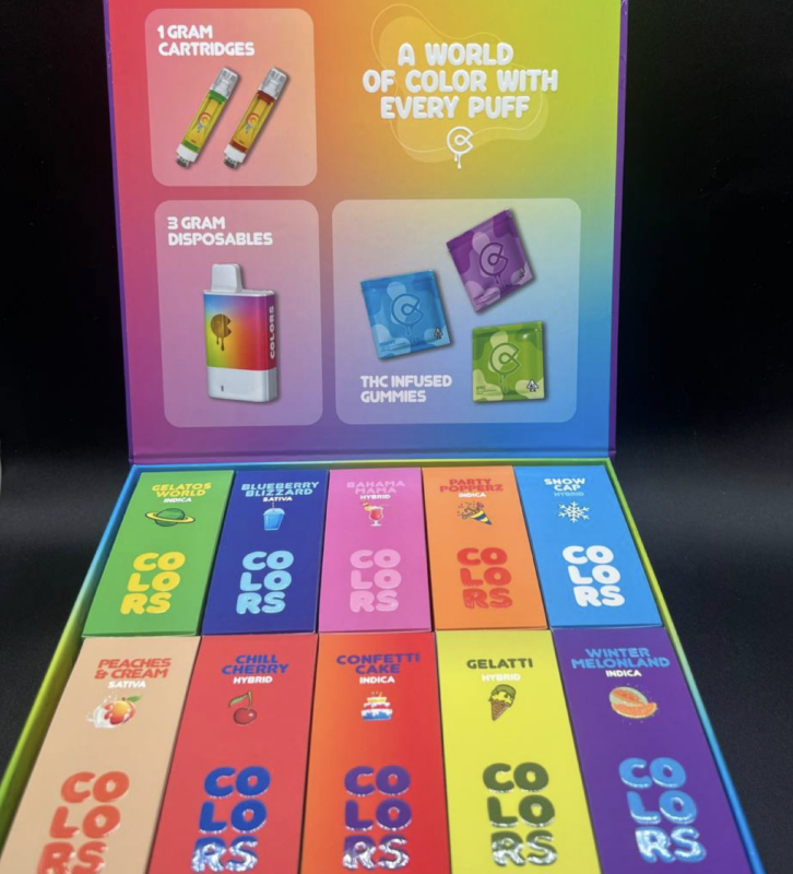 Colors 3 Grams Disposable (50 Stack) - COLORS EXTRACTS