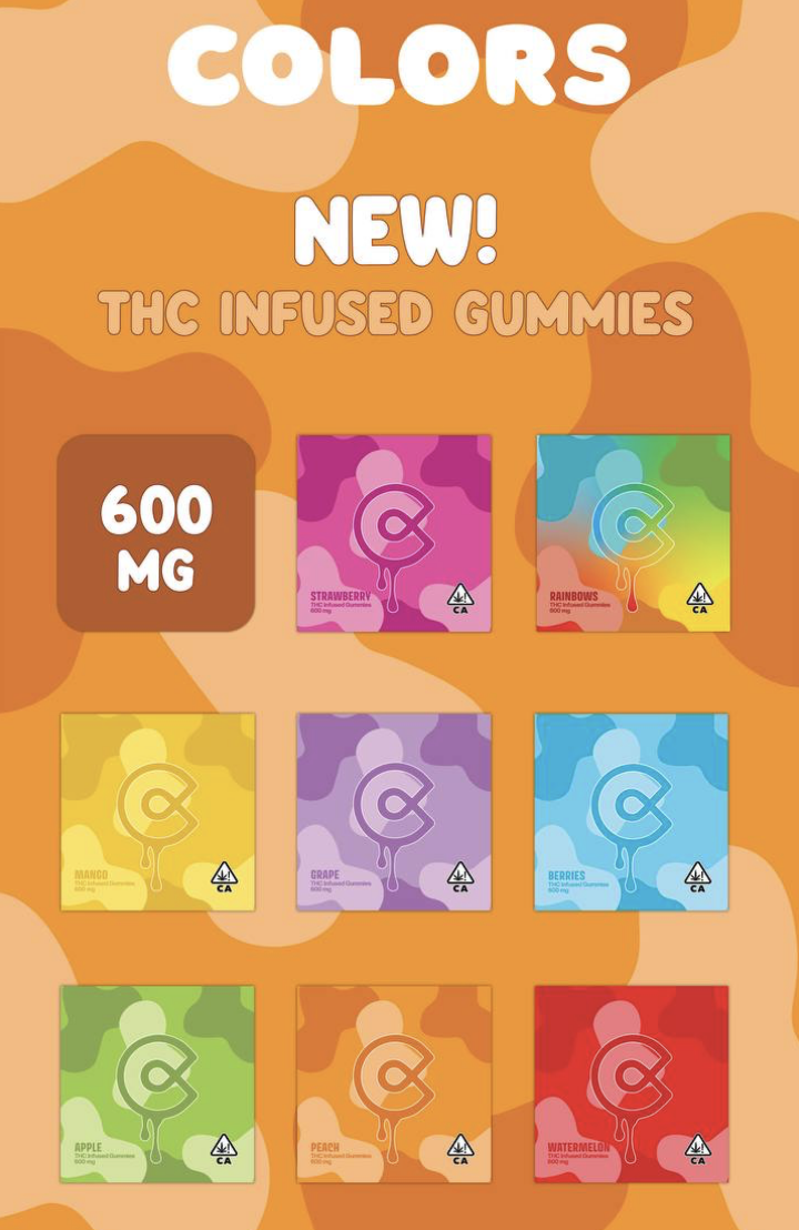 Colors THC Infused Gummies - COLORS EXTRACTS (600 MG)