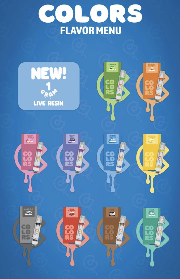 Colors Extracts Cartridges - Colors Extracts 1Gram Vape Carts